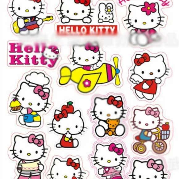 Wall Decor | Hello Kitty Decal Sticker Set | Poshmark